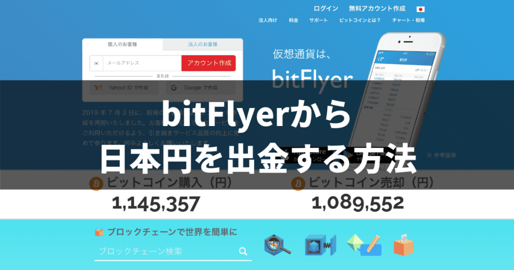 bitFlyer（ビットフライヤー）から日本円を出金する方法｜手数料・時間 | ビットコイン仮想通貨でFIREを目指すブログ